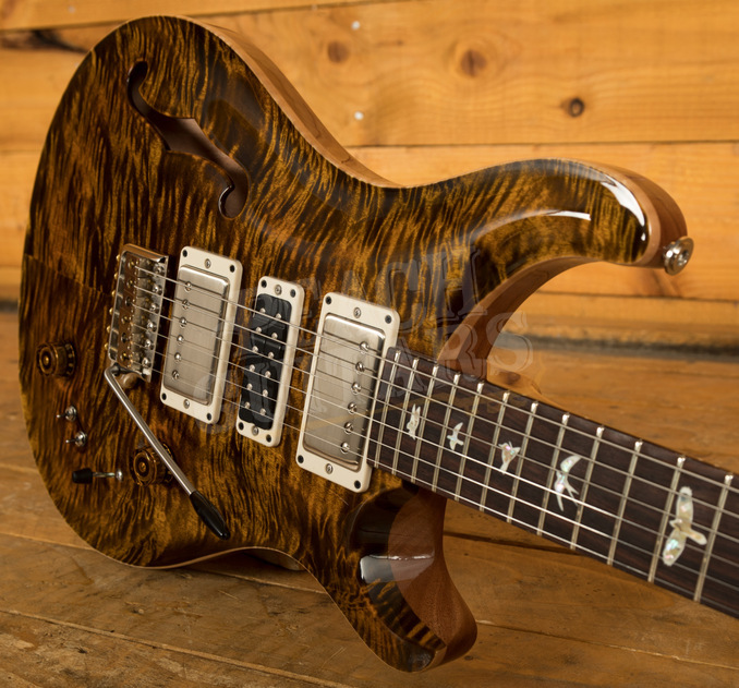 PRS Special Semi Hollow Yellow Tiger Pattern - Peach Guitars