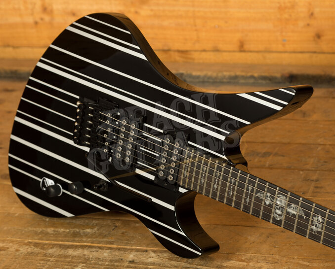 Schecter Synyster Standard | Gloss Black w/Silver Pinstripes