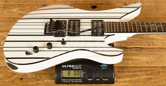 Schecter Synyster Standard | Gloss White w/Black Pinstripes