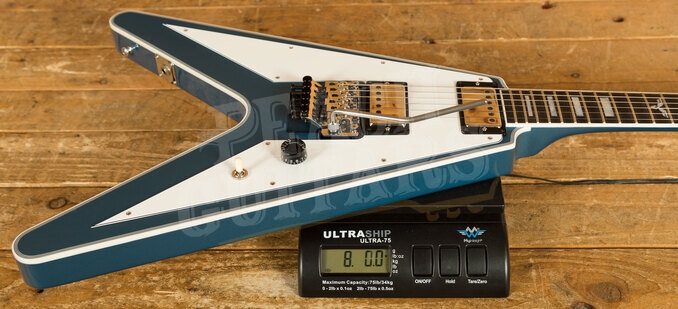 Gibson Custom Richie Faulkner Flying V Custom Pelham Blue w/Floyd Rose