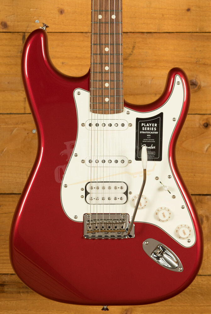 Fender Player Stratocaster HSS | Pau Ferro - Candy Apple Red Fender Player Stratocaster HSS | Pau Ferro - Candy Apple Red