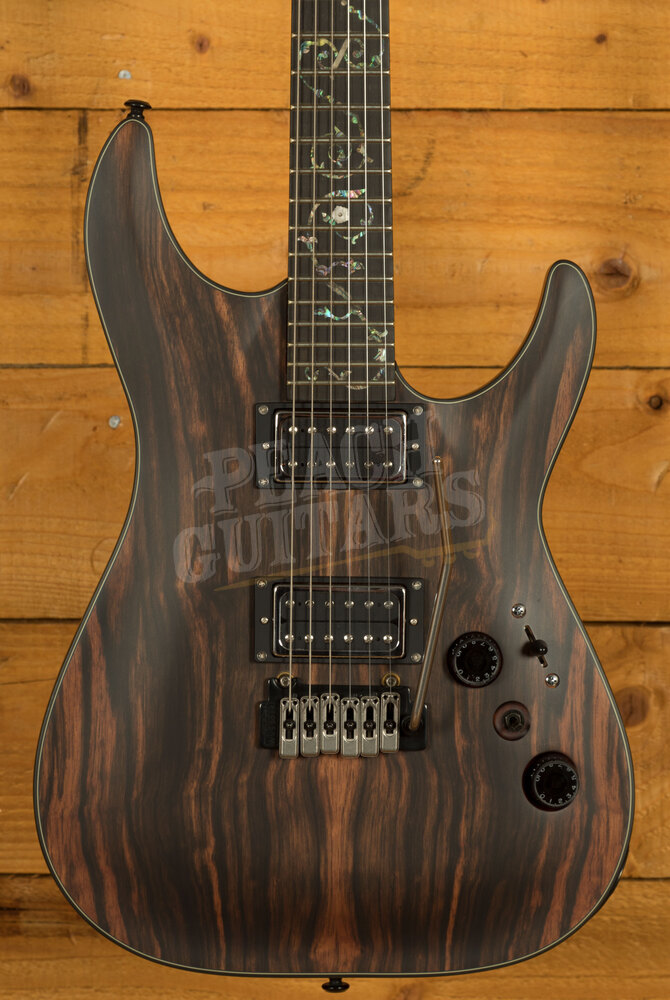 Schecter C-1 Exotic Ebony | Natural Satin