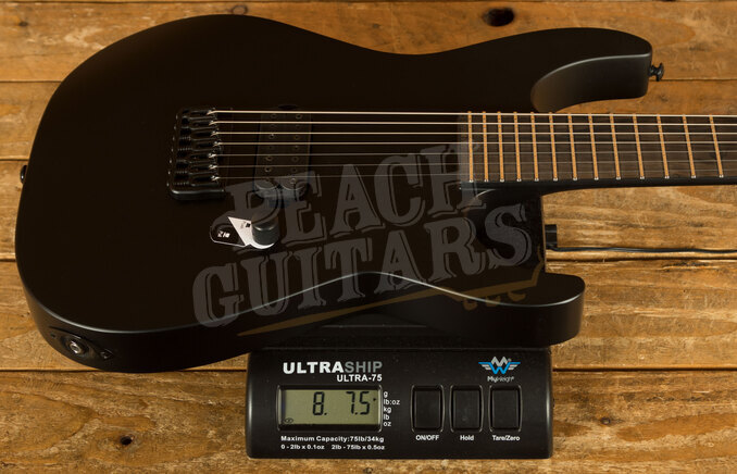 ESP LTD M-7B HT Black Metal Black Satin