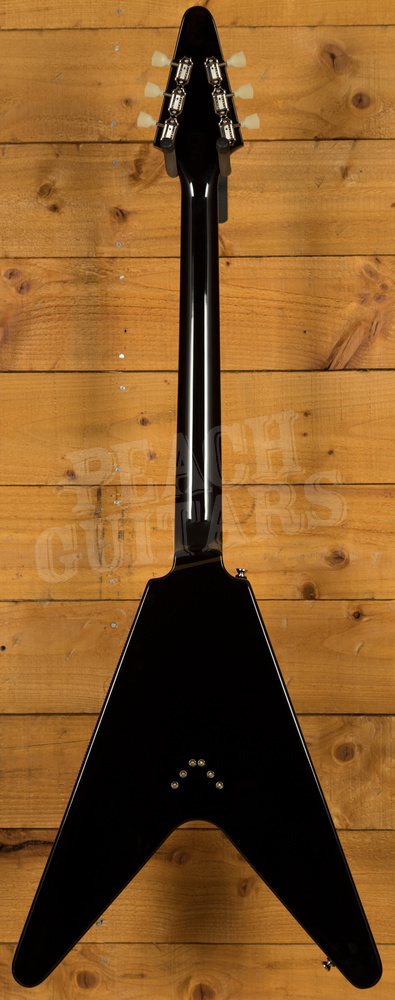 Epiphone Flying V Ebony - Peach Guitars