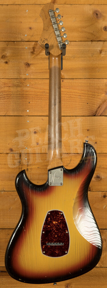 Novo Nucleus Idris HSS | '64 3-Tone Burst - Tortoise Shell Pickguard