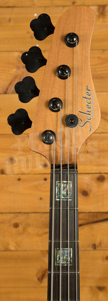 Schecter Bass Model T 4 Exotic Black Limba Natural Satin