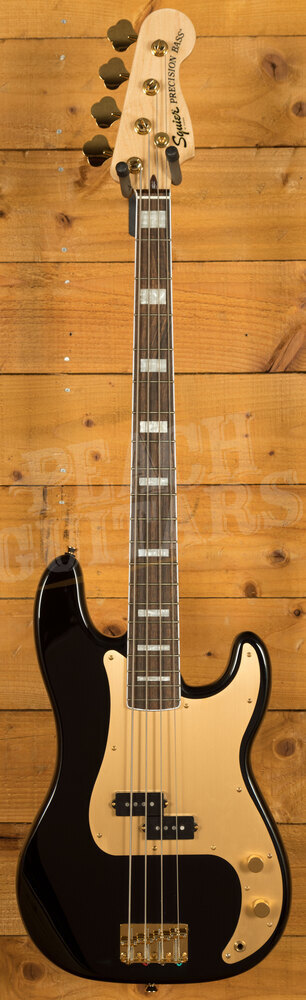 Squier 40th Anniversary Precision Bass - Gold Edition | Laurel - Black