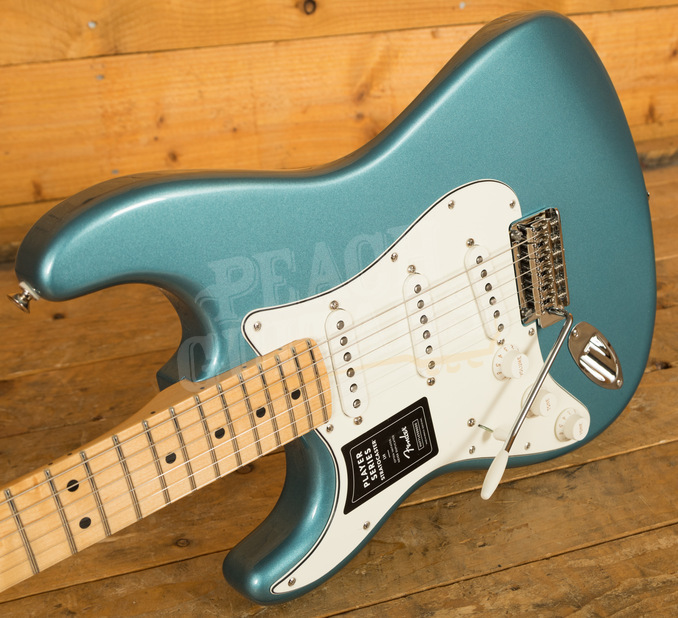 Fender Player Strat L/H Tide Pool Blue - Peach Guitars