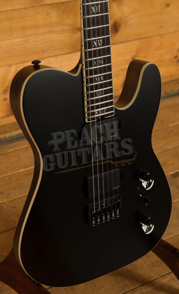 Schecter PT SLS Elite "Evil Twin" Satin Black - Peach Guitars