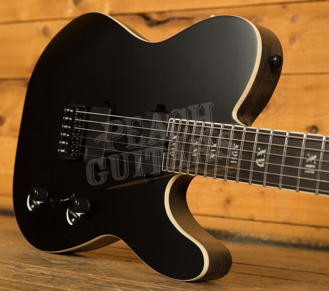 Schecter PT SLS Elite "Evil Twin" Satin Black - Peach Guitars