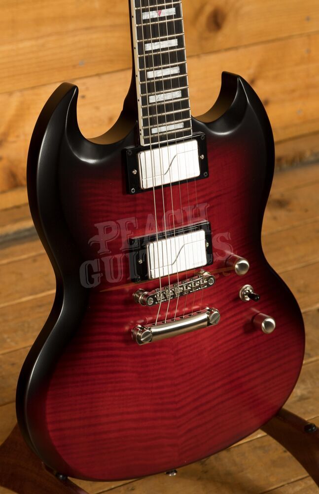 Epiphone SG Prophecy Red Tiger Aged Gloss - Peach Guitars