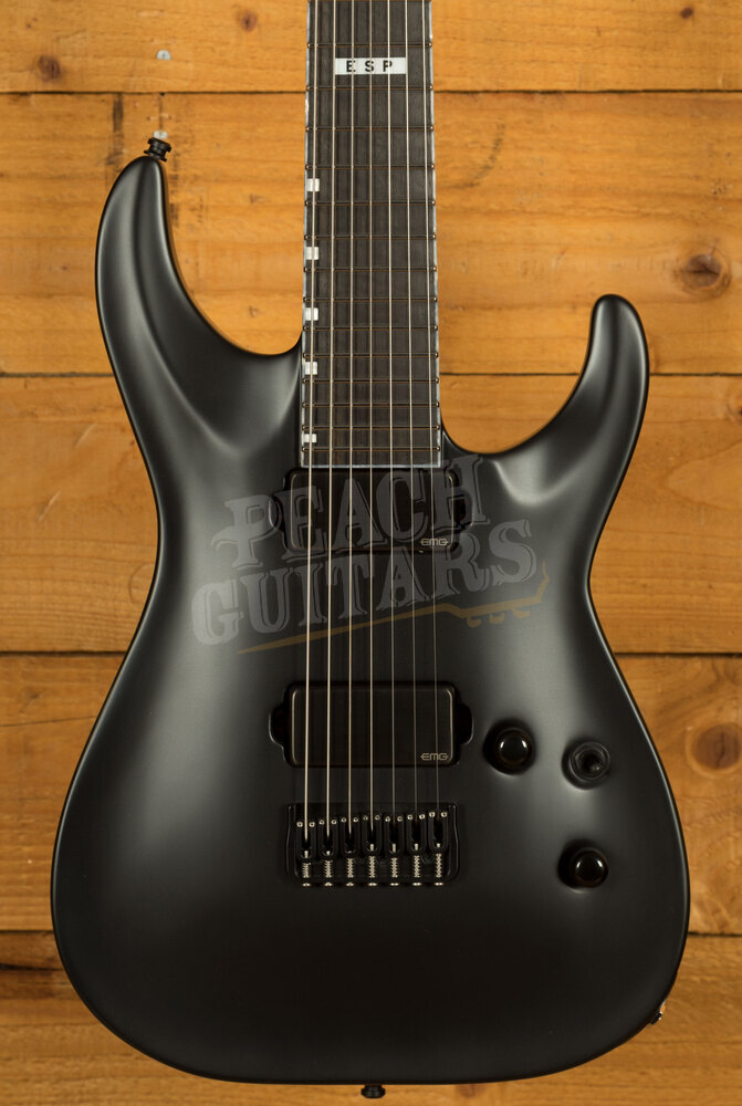 ESP E-II Horizon NT-7B Hipshot | 7-String - Black Satin