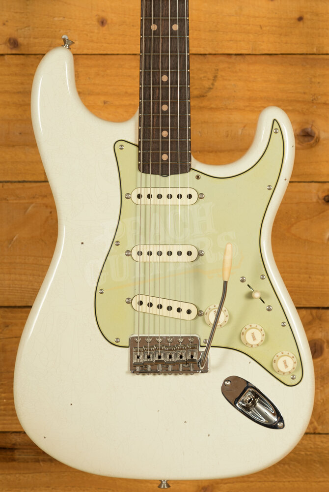 Fender Custom Shop LTD '63 Strat Journeyman w/ CC Hardware Aged Olympic ...