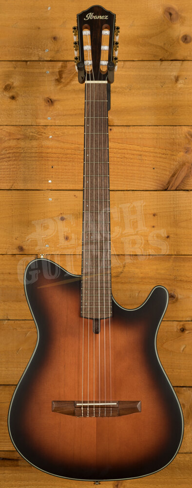 Ibanez FRH Acoustic Guitars | FRH10N - Electro-Nylon - Brown Sunburst Flat