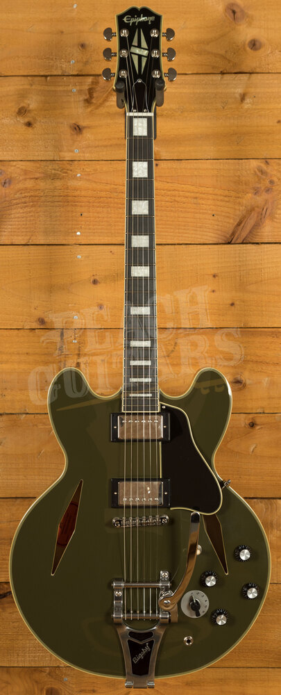Epiphone Shinichi Ubukata ES-355 | Olive Drab - Ebony