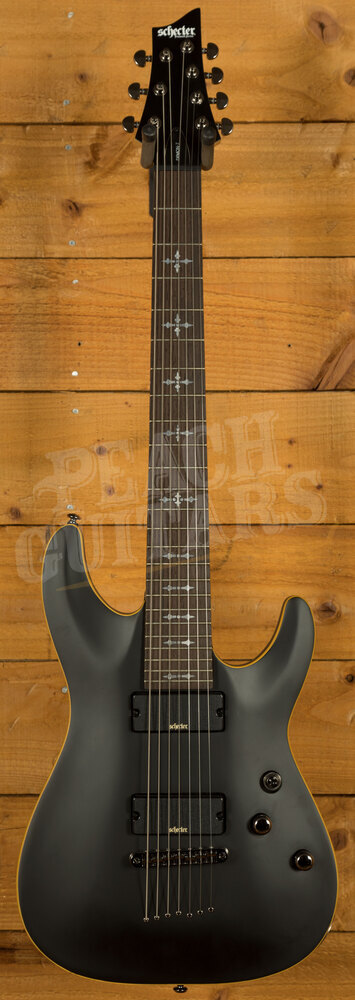 Schecter Demon-7 | 7-String - Aged Black Satin