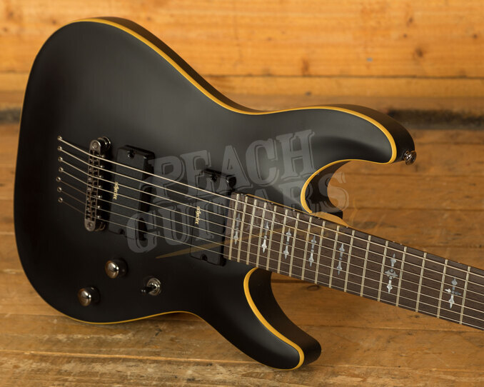 Schecter Demon-7 | 7-String - Aged Black Satin
