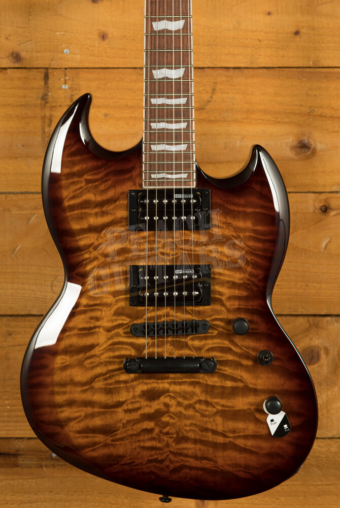 ESP LTD Viper-256 | Dark Brown Sunburst