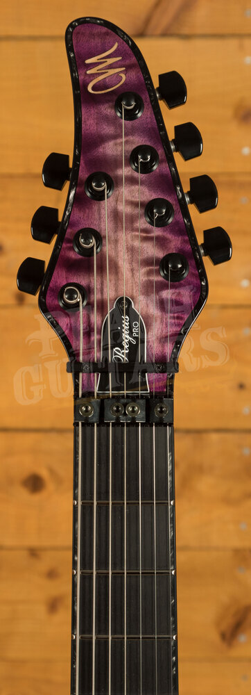 Mayones Regius PRO 7 Transparent Natural Fade Purple Burst Out Gloss