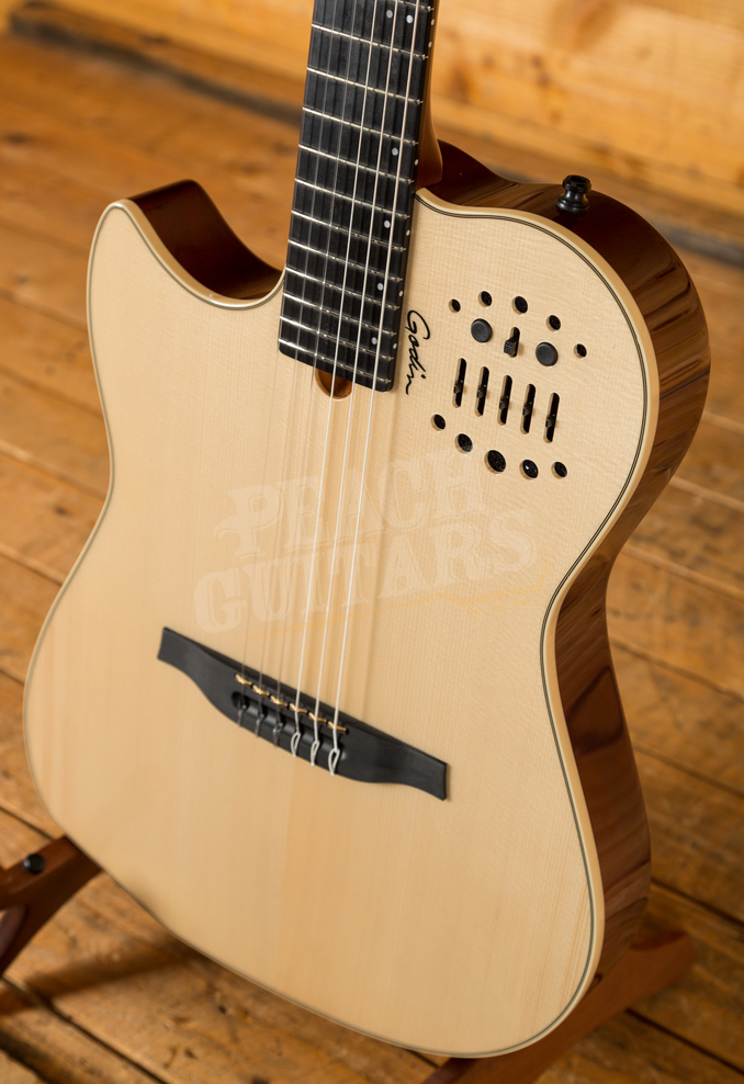 Godin Multiac Nylon Left Handed - Peach Guitars