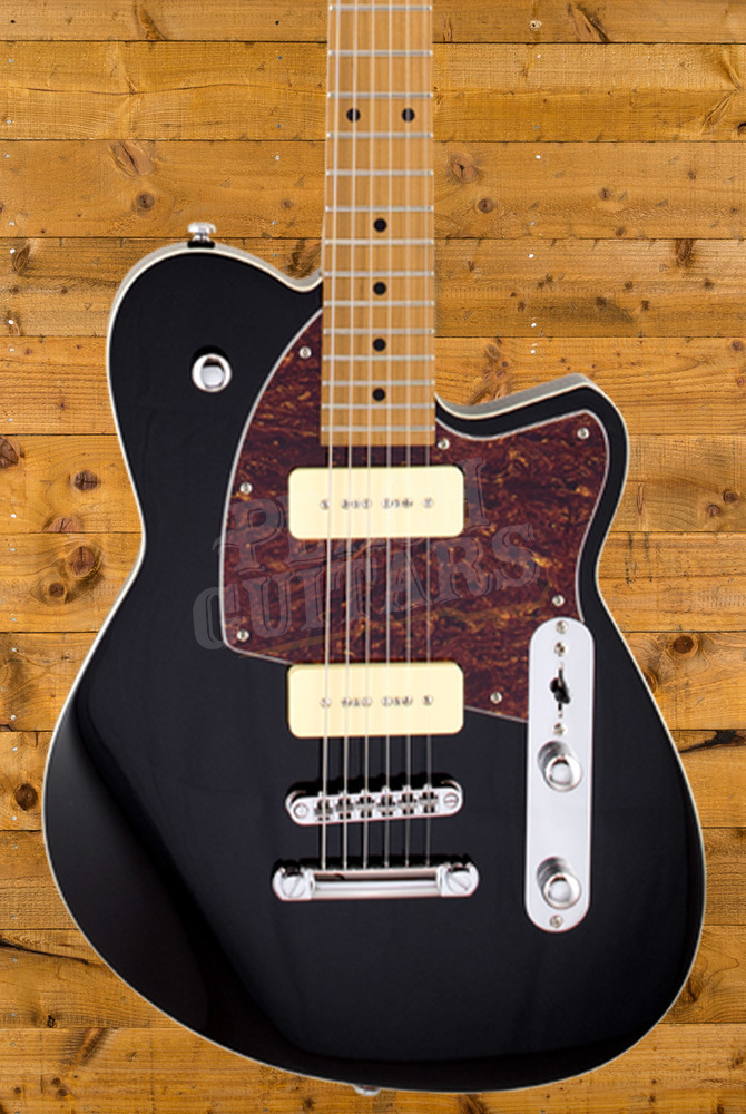 Reverend Charger 290 Midnight Black - Peach Guitars