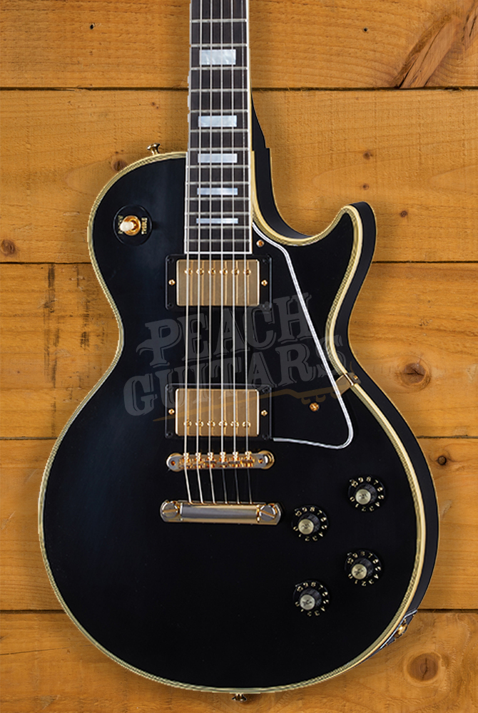 Gibson Custom Murphy Lab 1968 Les Paul Custom Ebony ULA - Peach Guitars