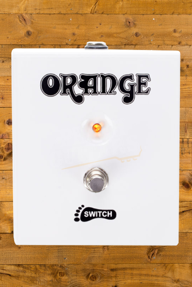 Orange 1 Way Footswitch with LED