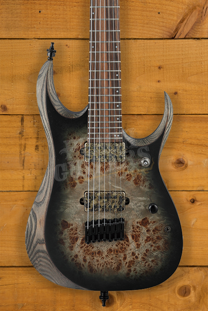 Ibanez RGD71ALPA-CKF Axion Label Charcoal Burst Black Stained - Peach ...
