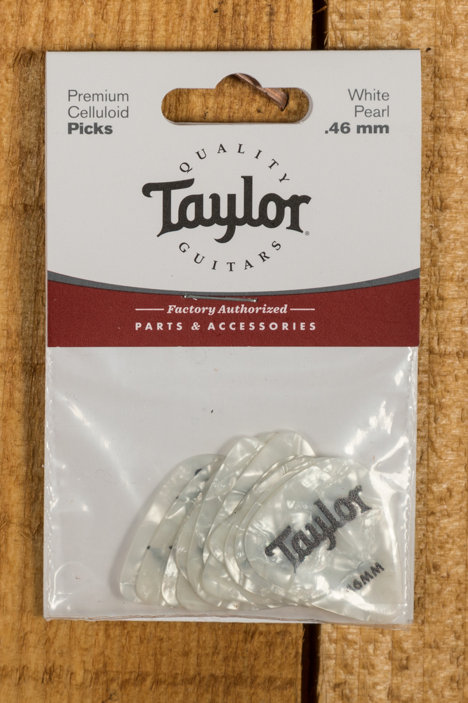 Taylor Celluloid 351 Picks White Pearl 0.46