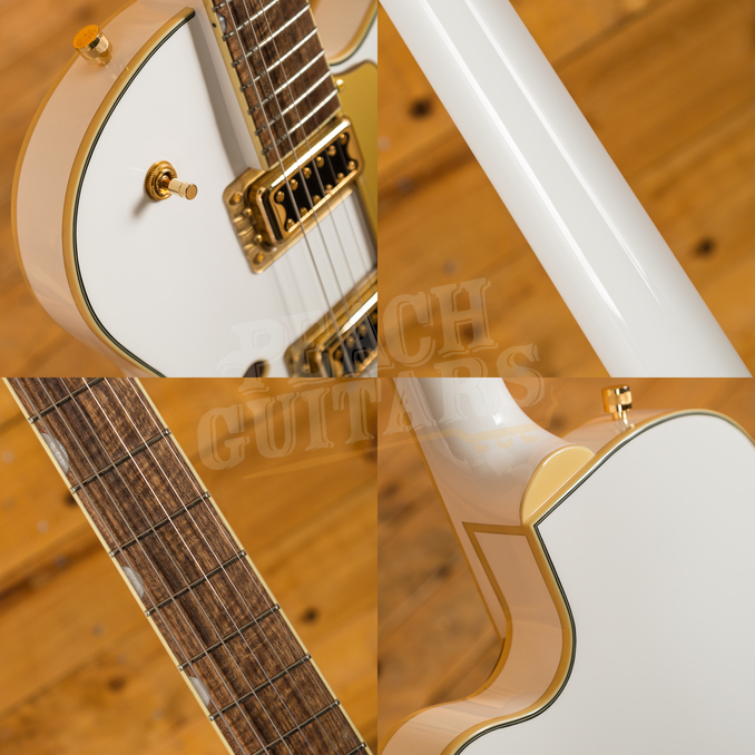 Gretsch G5655TG Limited Edition Electromatic Snow Crest White - Peach ...