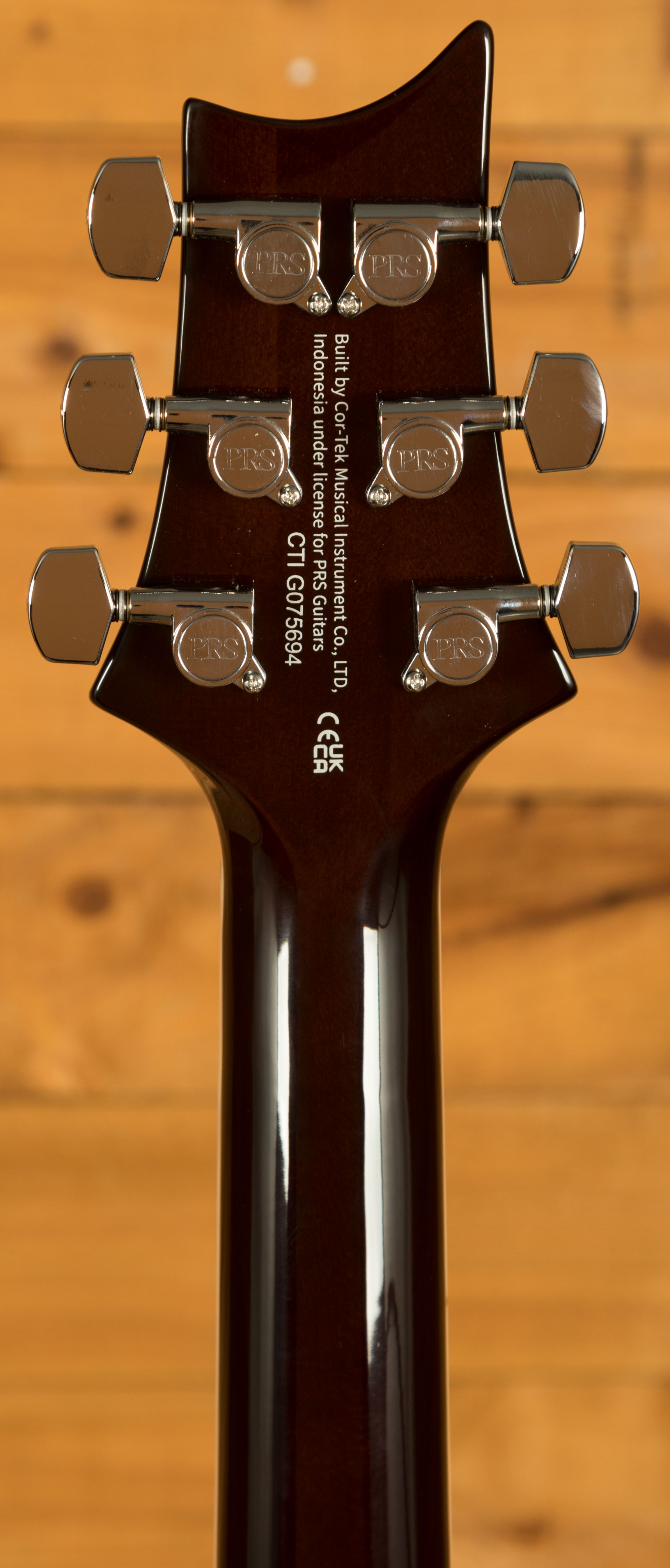 PRS SE Custom | Custom 24 Semi-Hollow Piezo - Orange Tiger Smokeburst