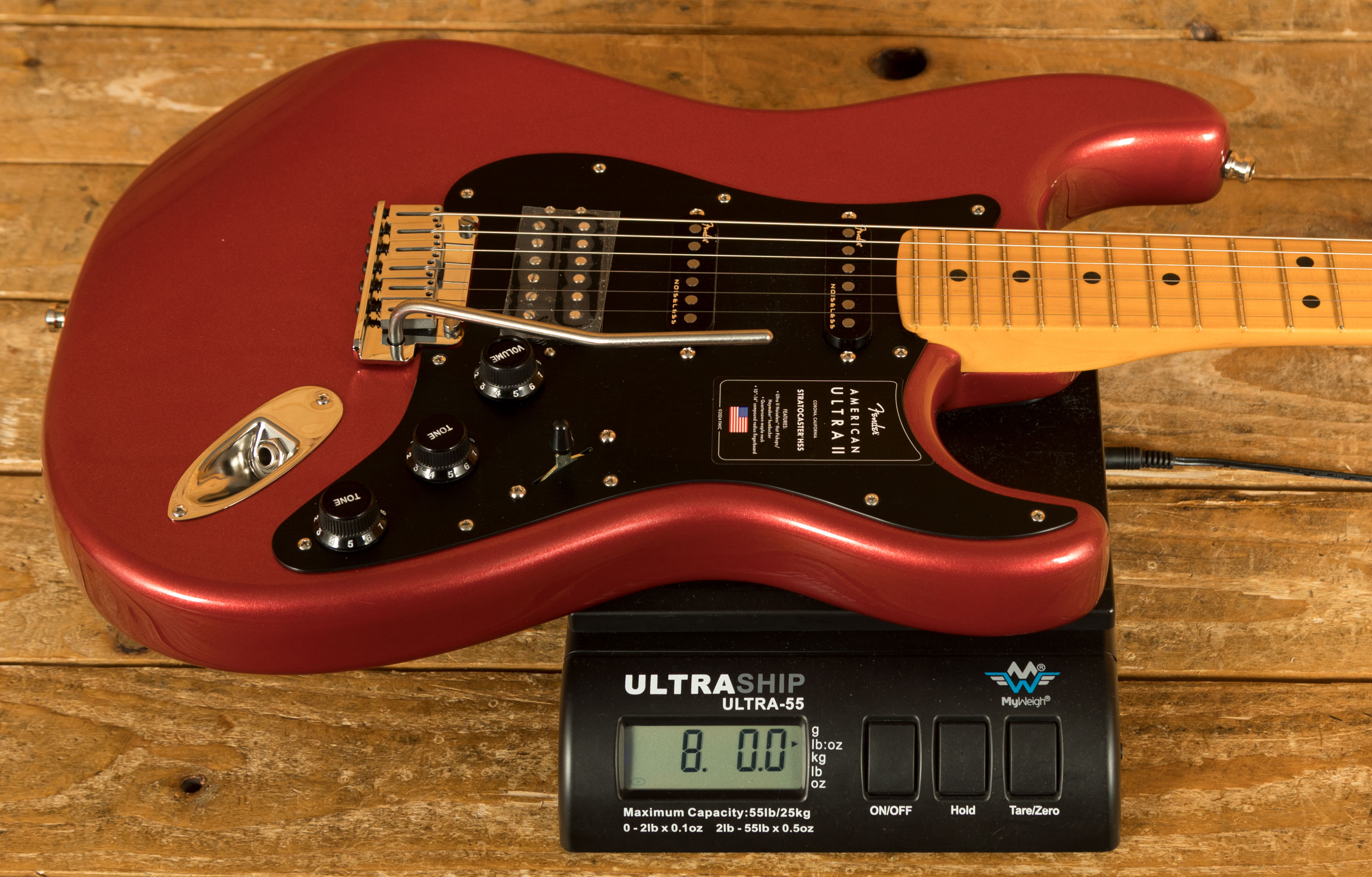 Fender American Ultra II Stratocaster HSS | Sinister Red