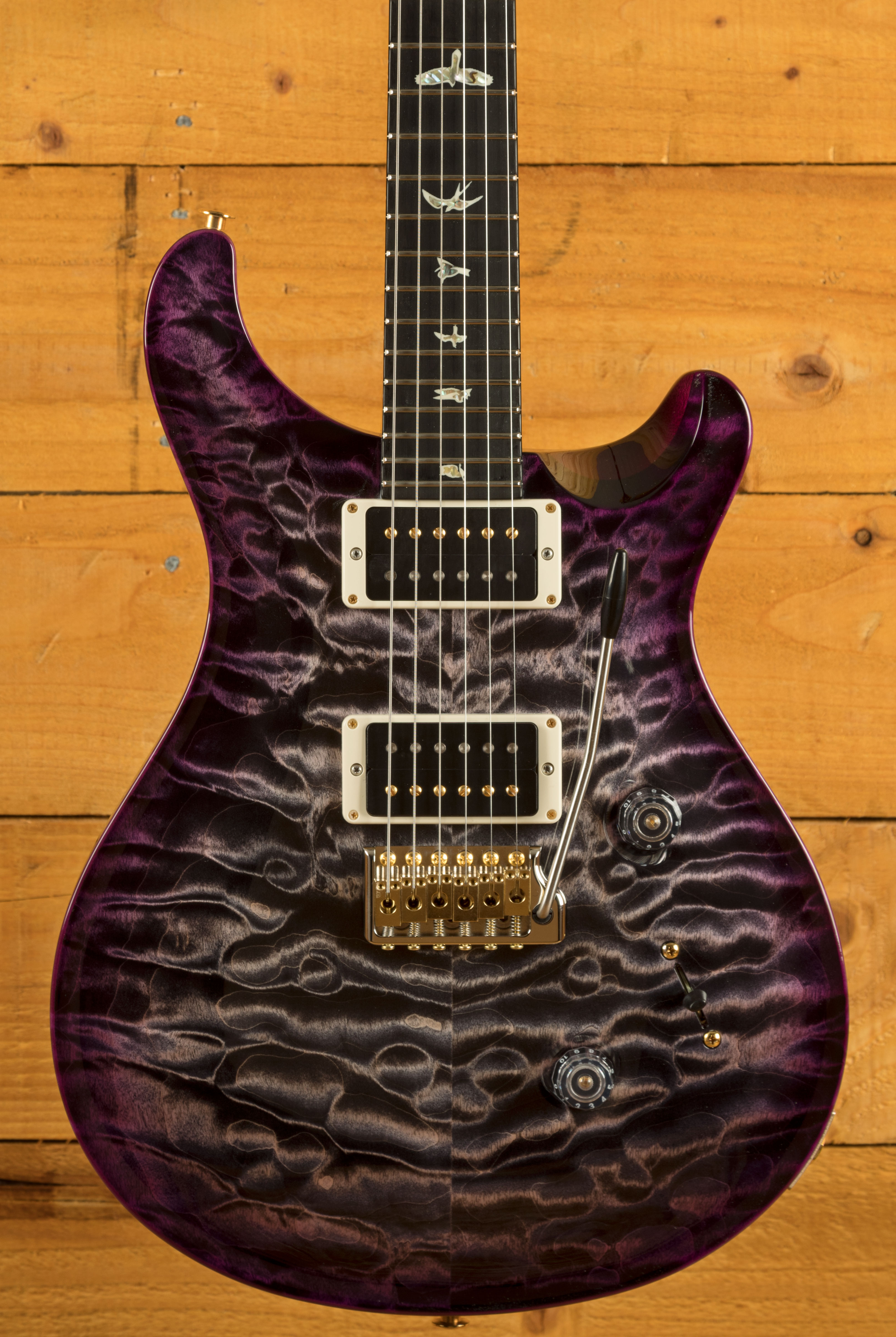 PRS Custom 24 Flame Maple Neck 10 Top Pattern Thin Ebony Custom Colour