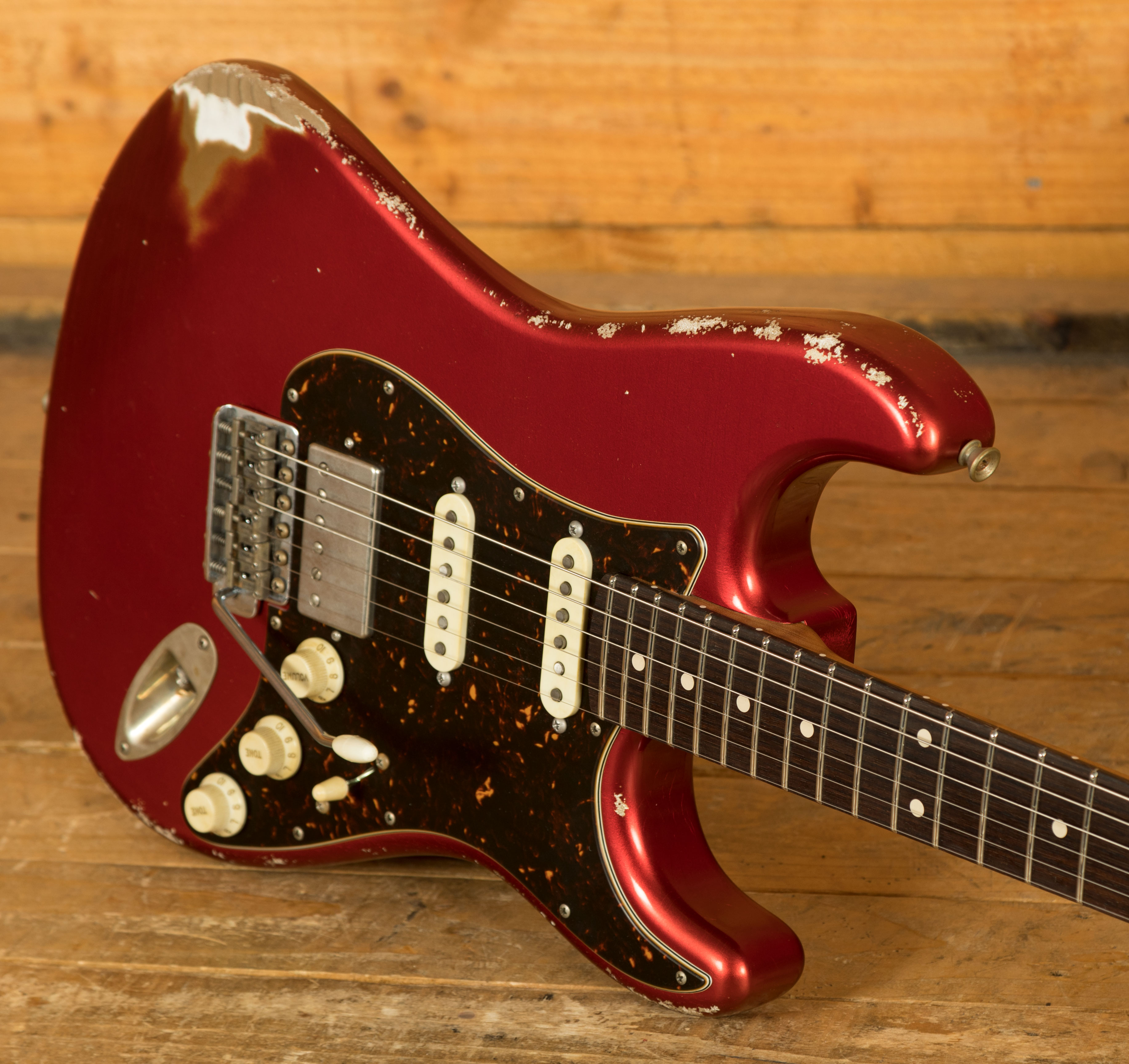 Xotic California Classic XSC-2 - Candy Apple Red Heavy Ageing
