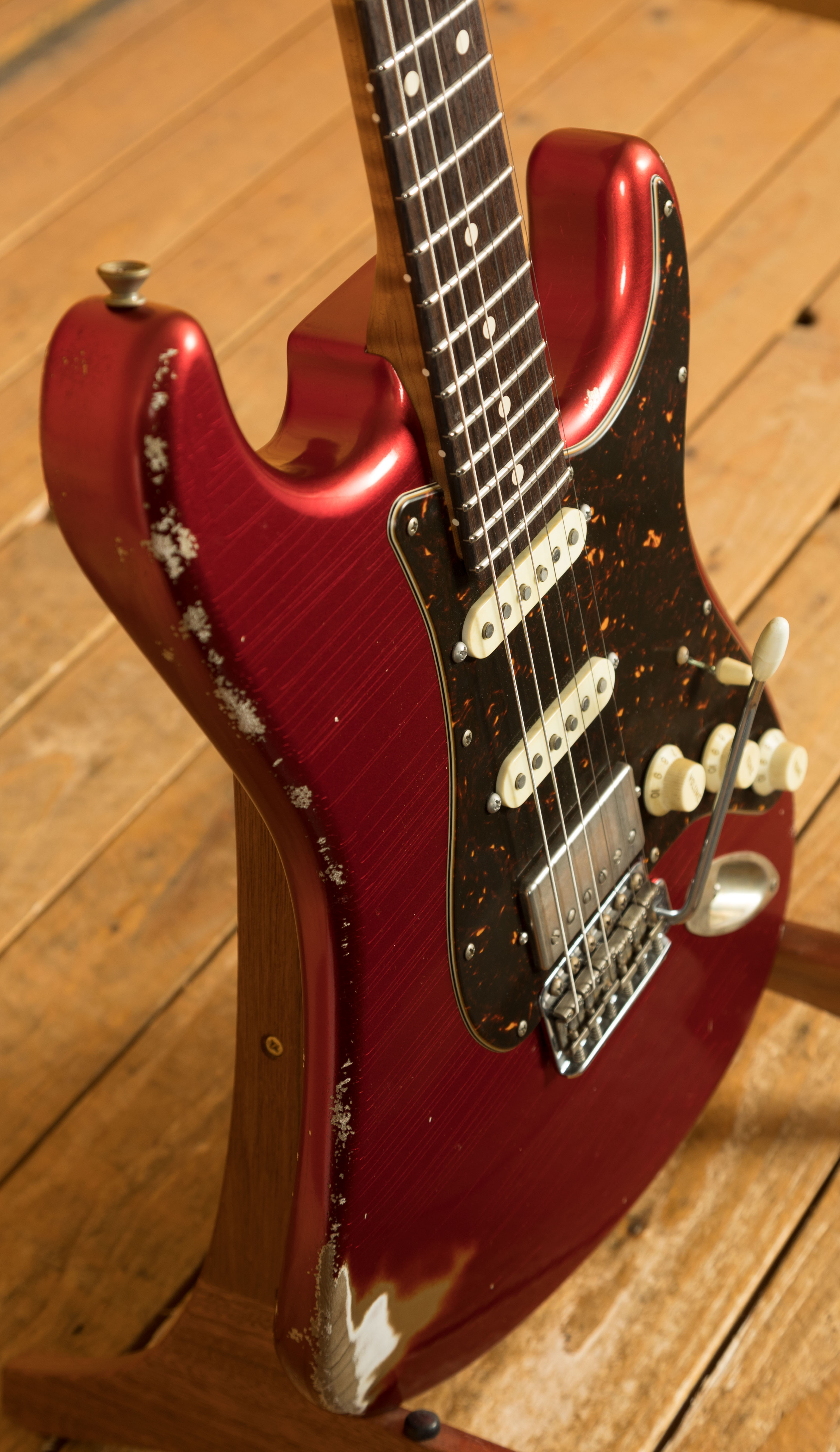 Xotic California Classic XSC-2 - Candy Apple Red Heavy Ageing