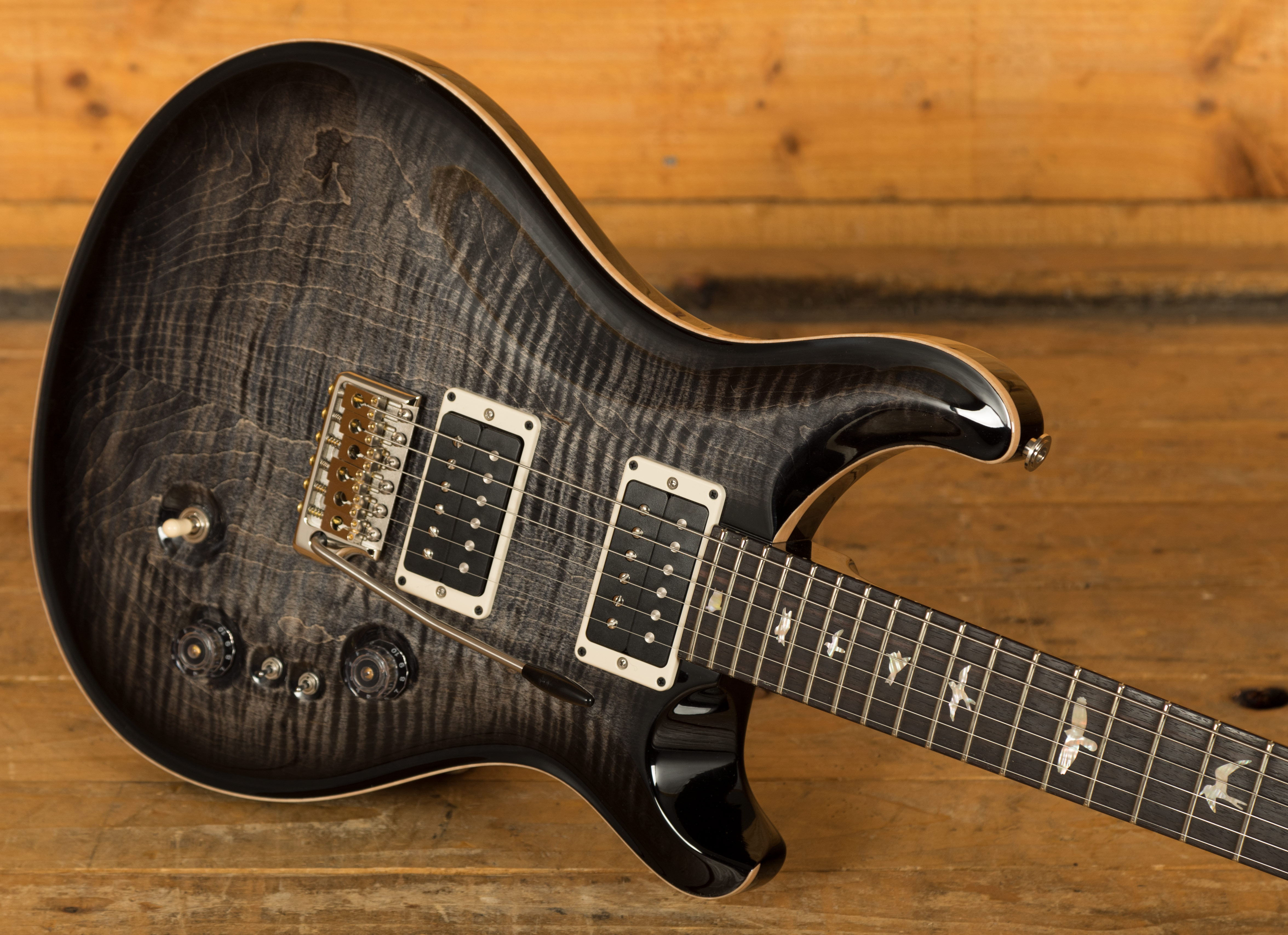 PRS 35th Anniversary Custom 24 Charcoal Burst Pattern Thin 85/15