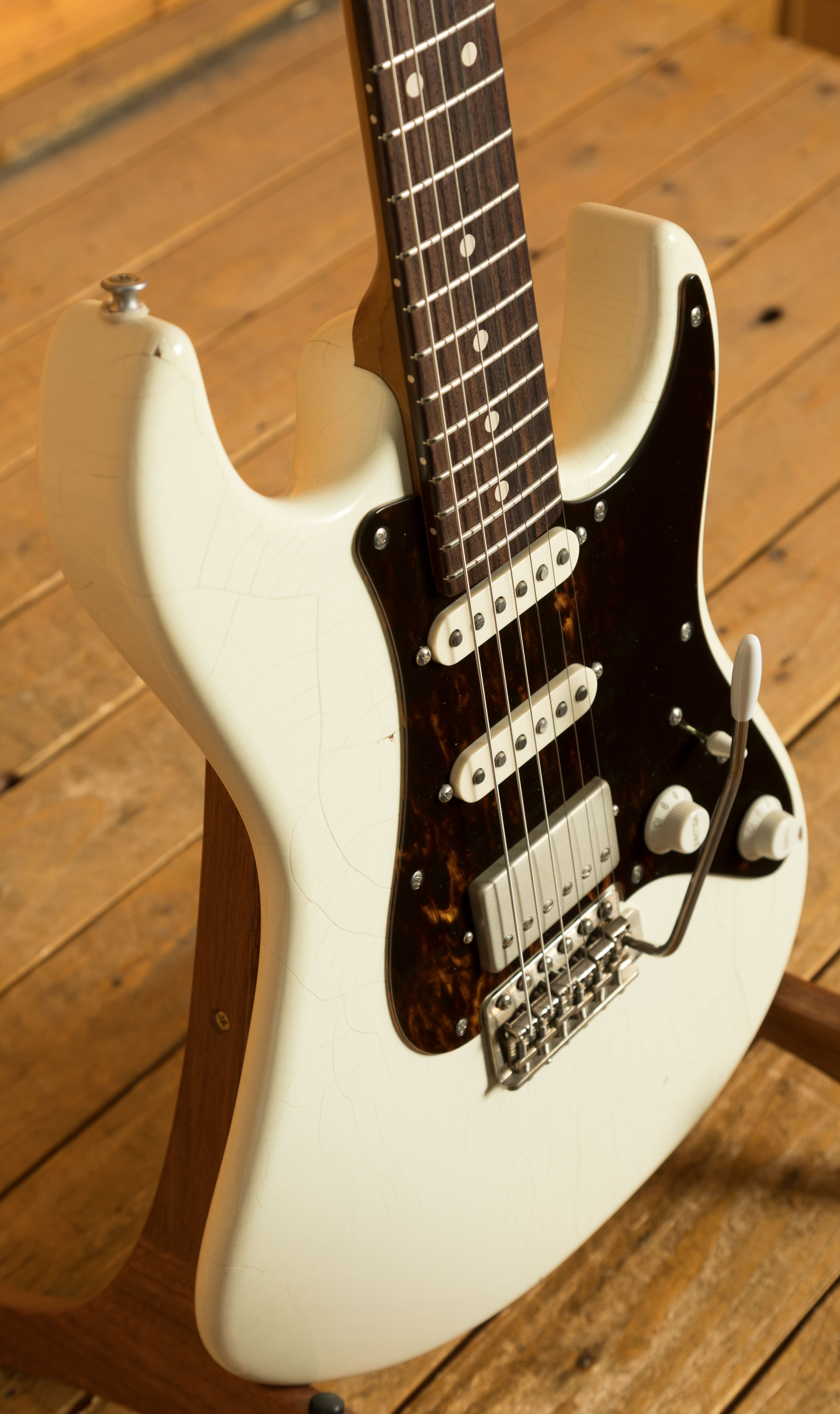 Patrick James Eggle 96 HSS Olympic White w/ Matching Headstock