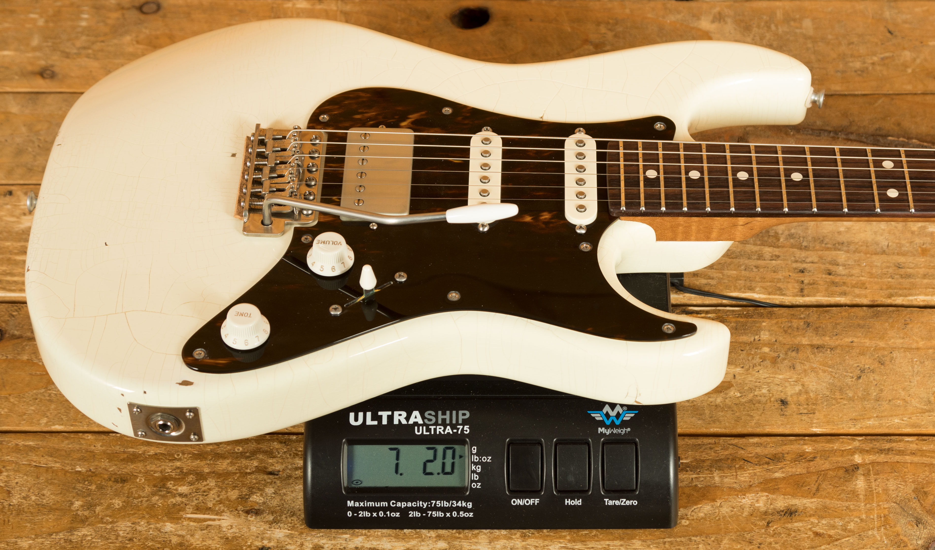 Patrick James Eggle 96 HSS Olympic White w/ Matching Headstock