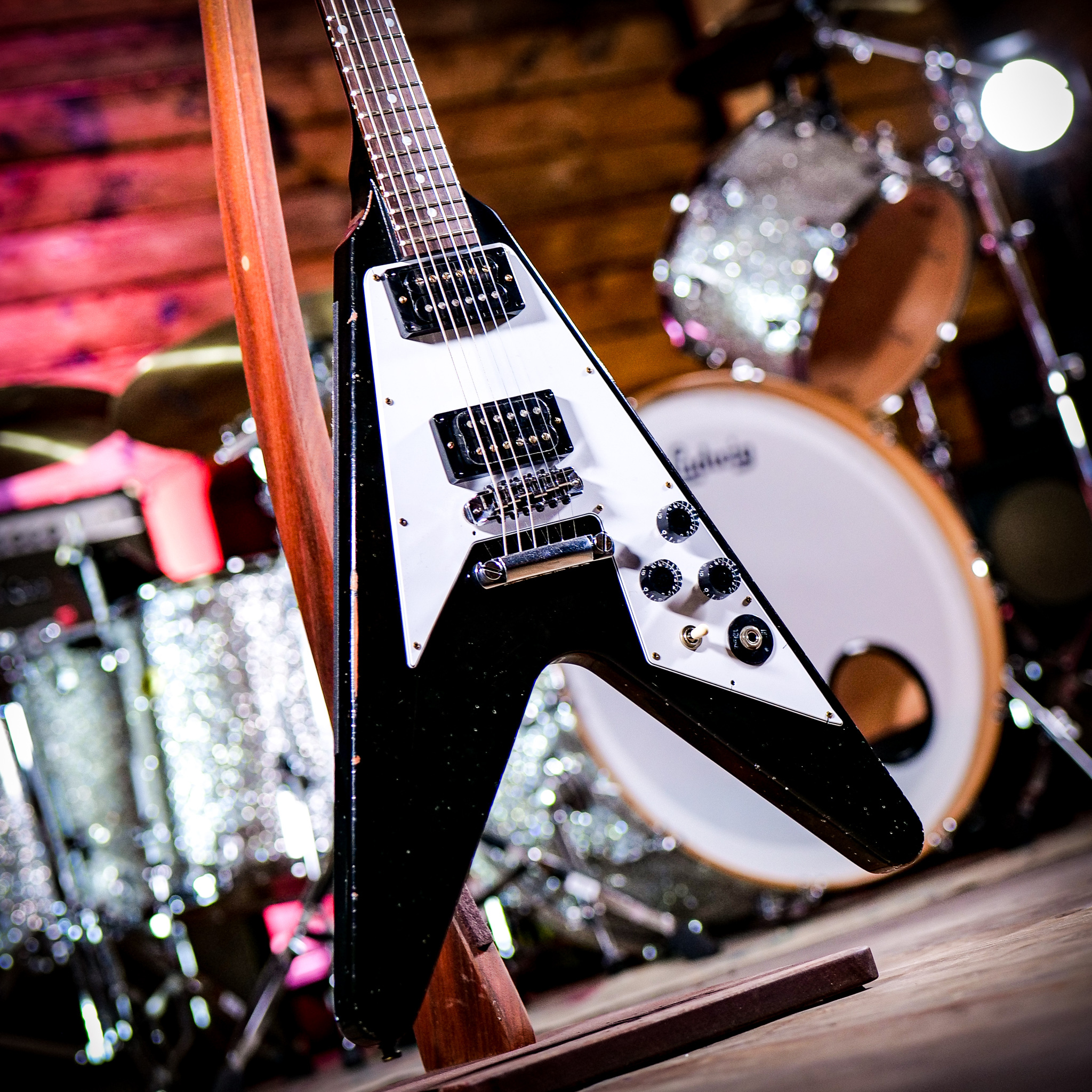 Gibson Custom Murphy Lab Kirk Hammett '79 Flying V Ebony