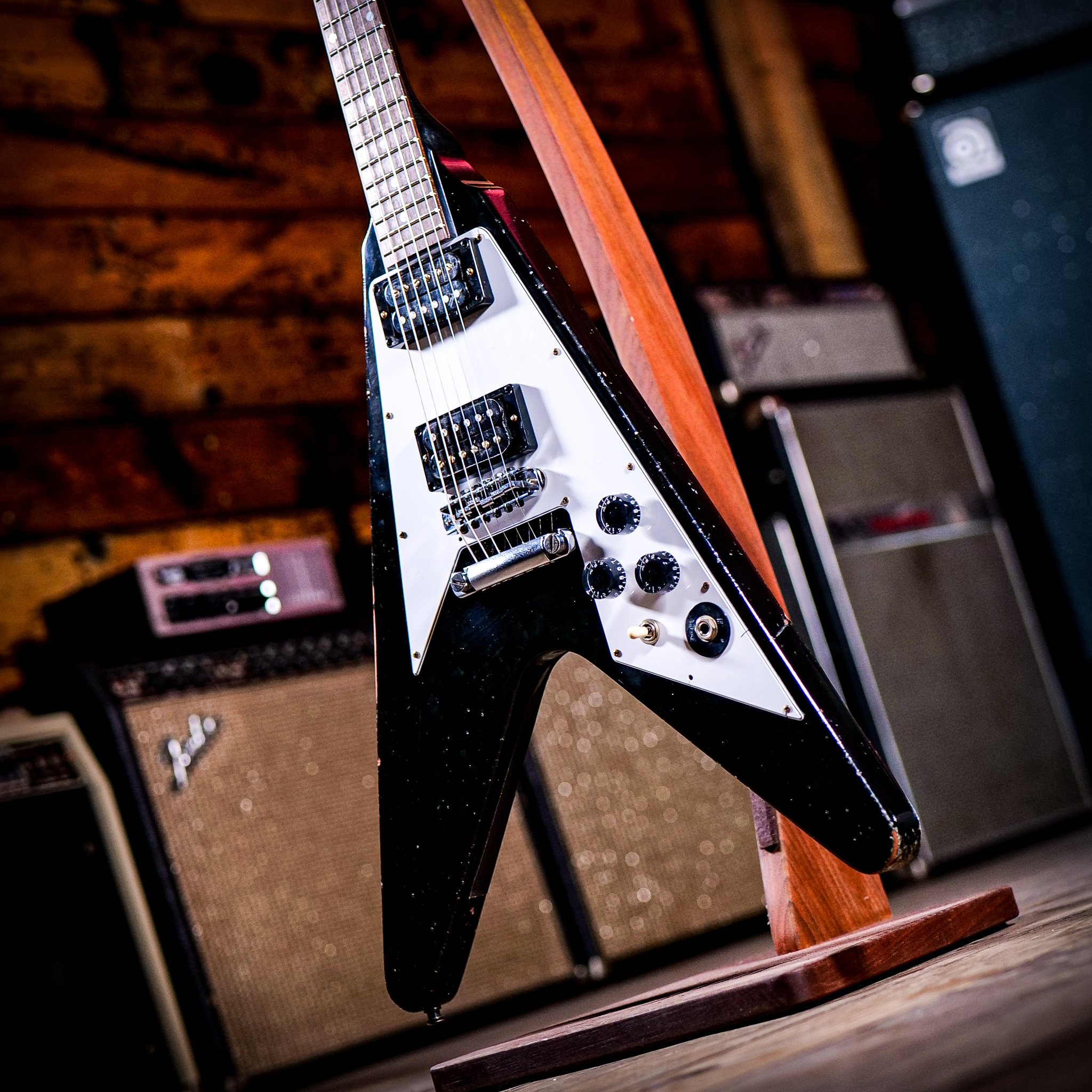 Gibson Custom Murphy Lab Kirk Hammett '79 Flying V Ebony